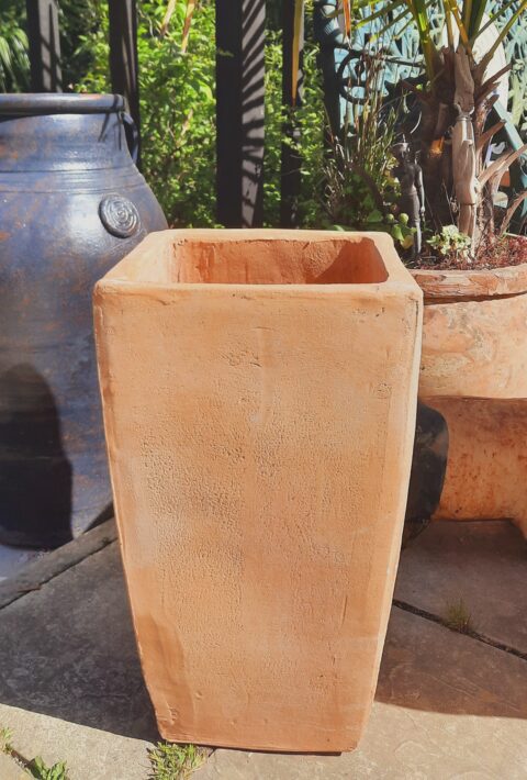 KOLONA Cretan Terracotta Pot Planter - Handmade in Crete - Square ...